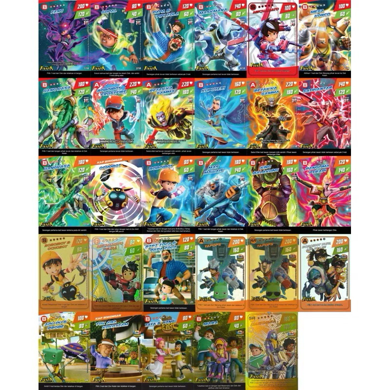 Jual PEK FIESTA KAD BOBOIBOY MONSTA GALAXY CARD PEK FIESTA TOURNAMENT ...