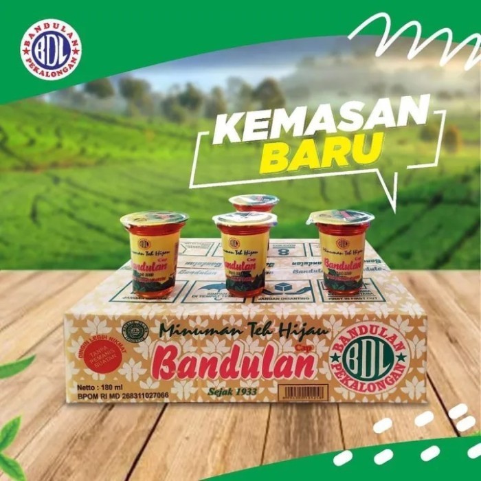 Jual Teh Hijau Bandulan Gelas 160 ml. 1 Dus isi 24 pcs. | Shopee Indonesia