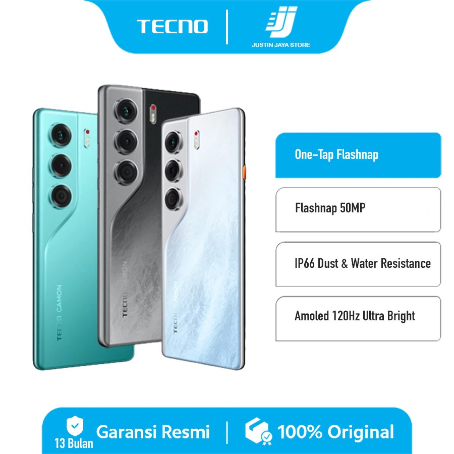 Jual Tecno Camon 40 [8/256GB] [8/128GB] Garansi Resmi Tecno Indonesia 13 Bulan | Shopee Indonesia