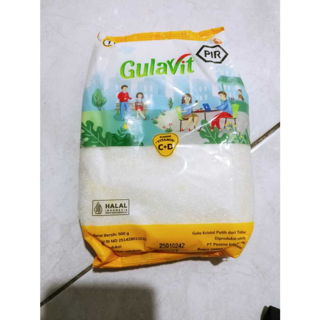 Jual [1Pcs] Gula Pasir Gulavit Kemasan 500G | Shopee Indonesia