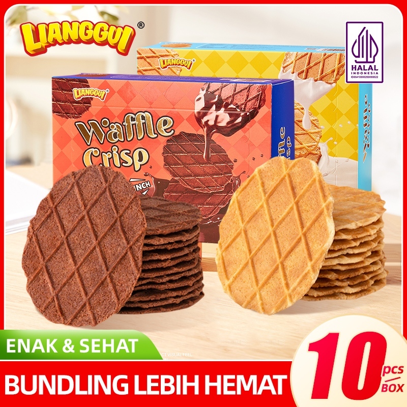 Jual [ LIANGGUI ] WAFFLE CRISP CHOCOLATE I WAFFLE CRISP ORIGINAL ...