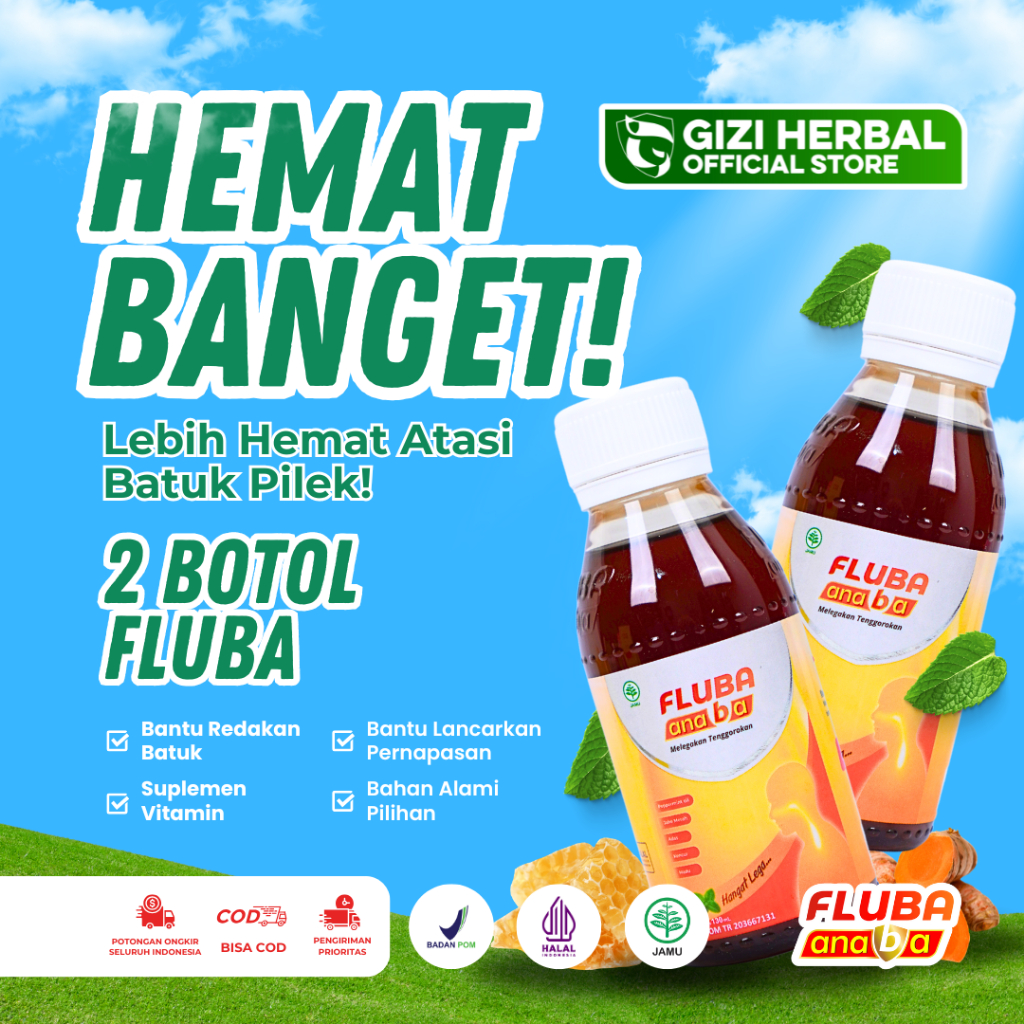 Jual Paket Hemat 2 Botol Madu Fluba Anaba - Obat Herbal Flu, Batuk ...