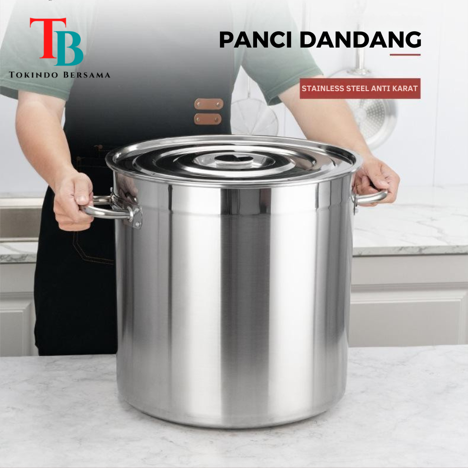 Jual Panci Dandang Stainless Steel Tebal Panci Bakso Stockpot Panci ...