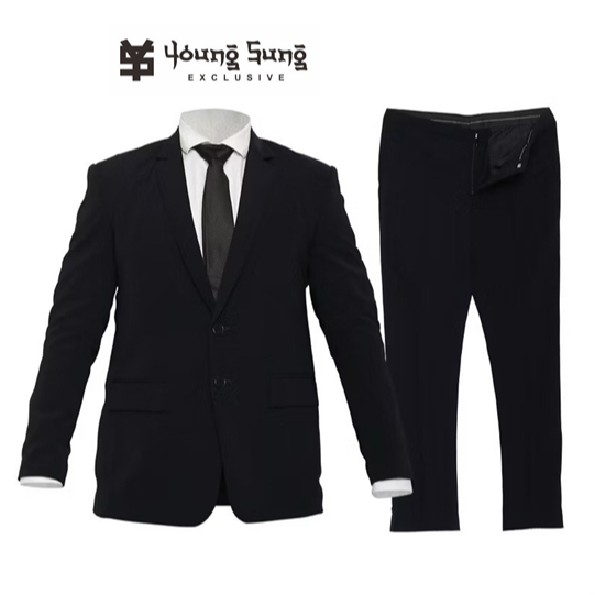 Jual Youngsung Exclusive - Setelan Jas Pria Hitam Slim Fit 4in1 Blazer Kemeja Celana Dasi Paket ...