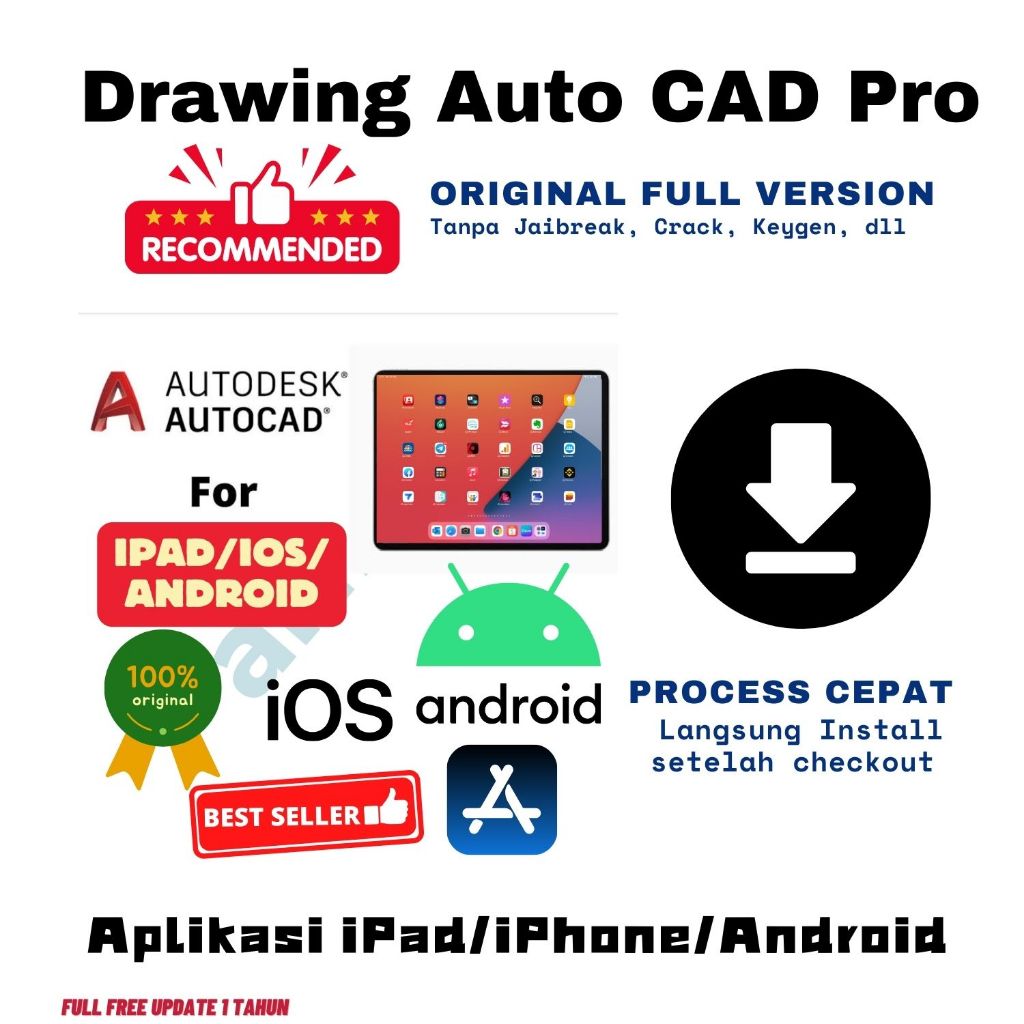 Jual AutoCAD for iOS & Android – Aplikasi Desain Teknik & CAD ...