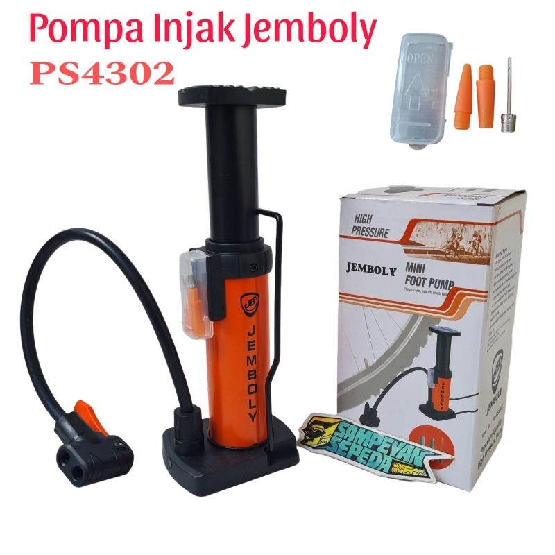 Jual Pompa Injak Jemboly PS4302 Pompa Angin Ban Sepeda Motor Portable ...