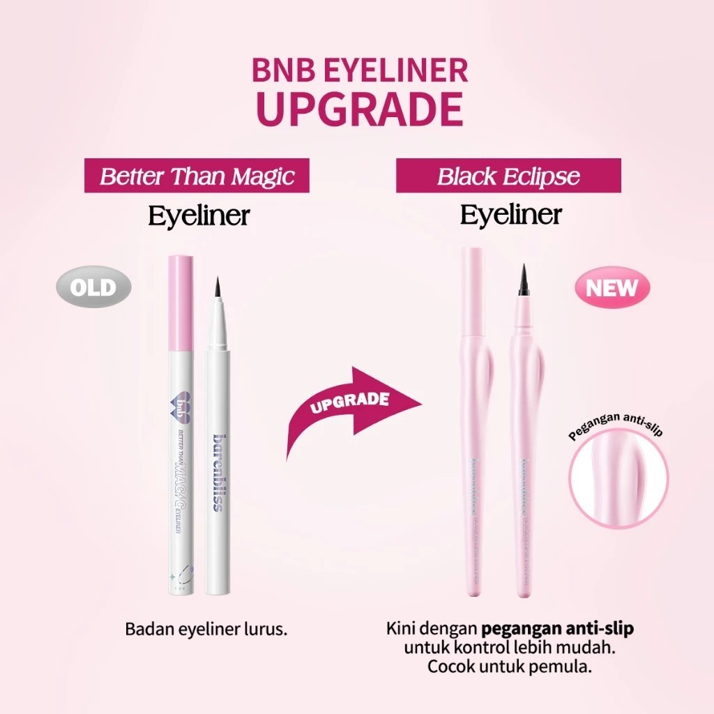 Jual BNB barenbliss Black Eclipse Eyeliner 48H Tahan Lama Waterproof & Smudge-Proof Matte Black ...