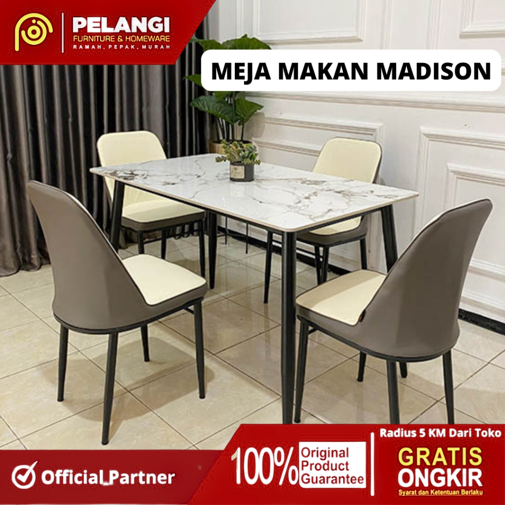 Jual Meja Makan Madison 4 Kursi | Meja Makan 6 kursi Minimalis ...
