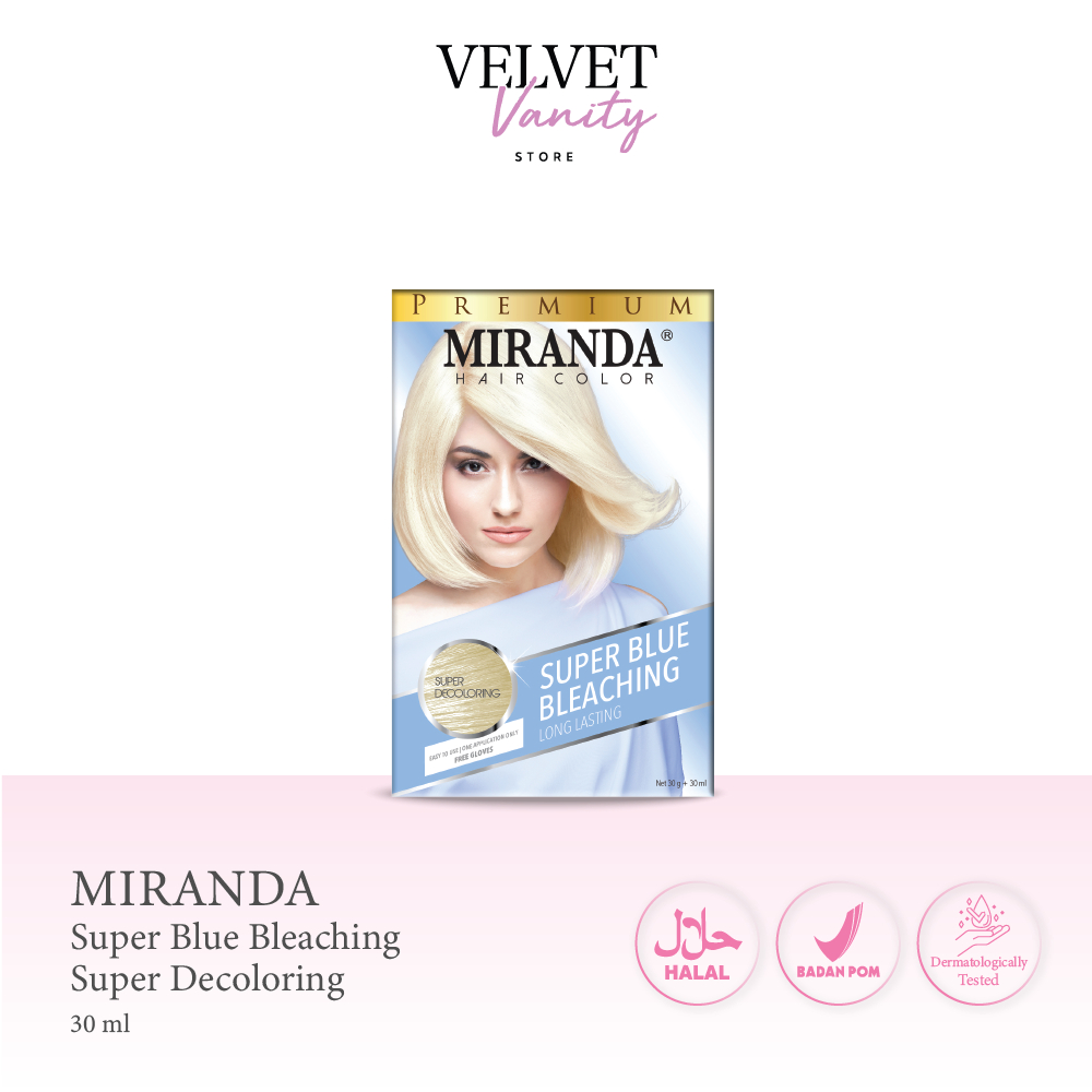 Jual Miranda Hair Color (Cat Rambut Permanen) Pastel Series Super Blue ...