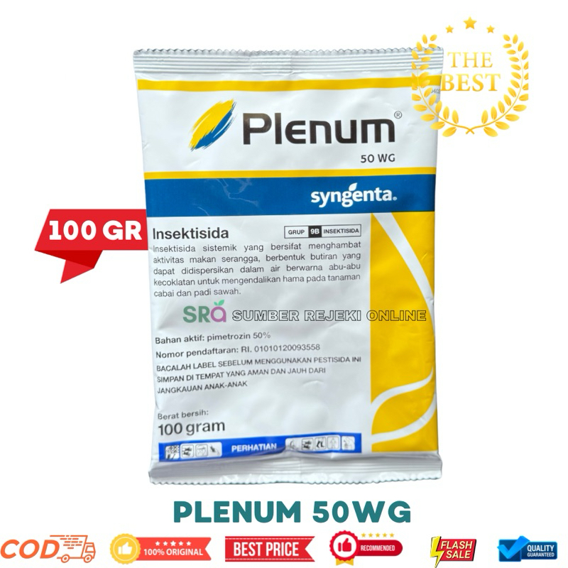 Jual INSEKTISIDA (100% ORIGINAL) PLENUM 50WG 100GRAM - SYNGENTA ...