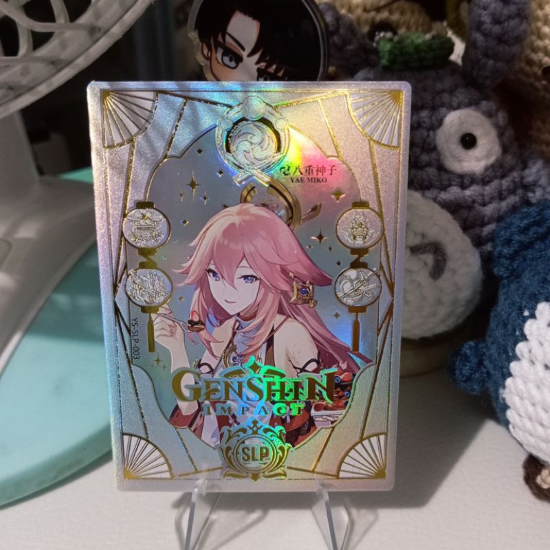 Jual Yae Miko Kartu Collection CCG TCG Genshin Impact SLP Tebal Card ...