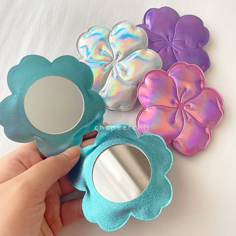 Jual Sakura Metalic Bunga Mirror Kaca Cermin Makeup Lipat Tas Kecil ...