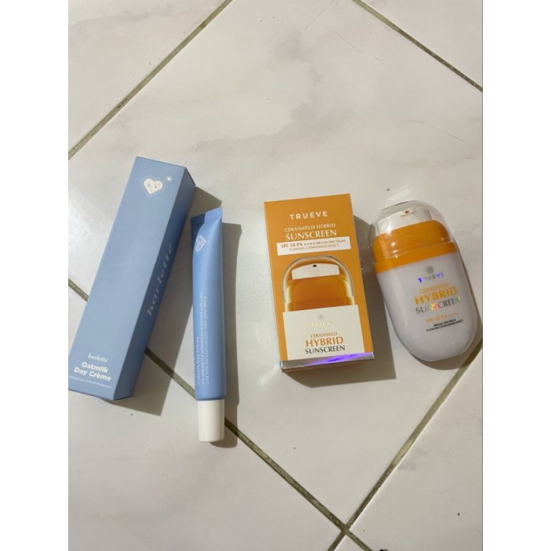 Jual harlette day cream & trueve sunscreen (SATUAN) | Shopee Indonesia