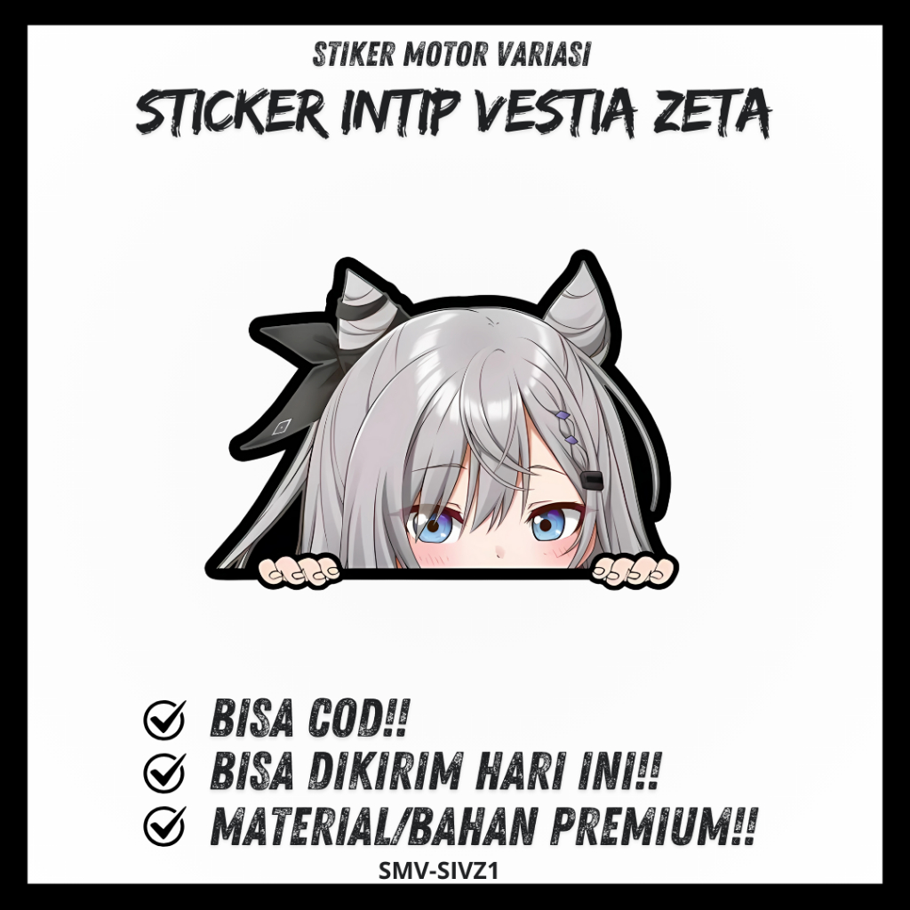 Jual Stiker Intip Vestia Zeta Hololive Vtuber Sticker Anime Zeta ...