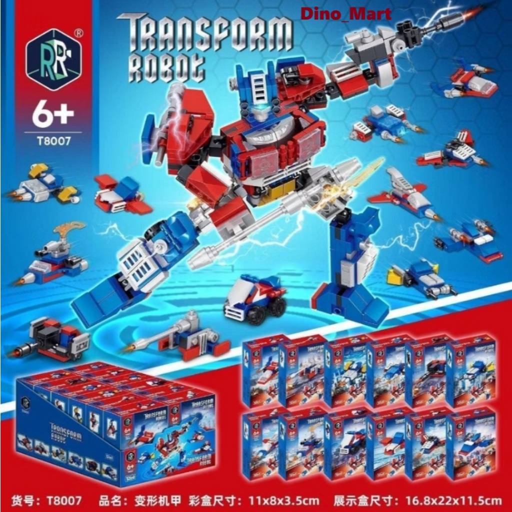 Jual Brick Kendaraan Transform Robot 12 in 1 T8007 - Mainan Anak - Mainan Balok - Mainan Koleksi ...