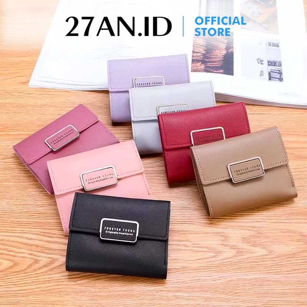 Jual ( 27AN.ID ) Dompet lipat wanita 6016-1 dompet mini wanita fashion gaya korea Import Real ...