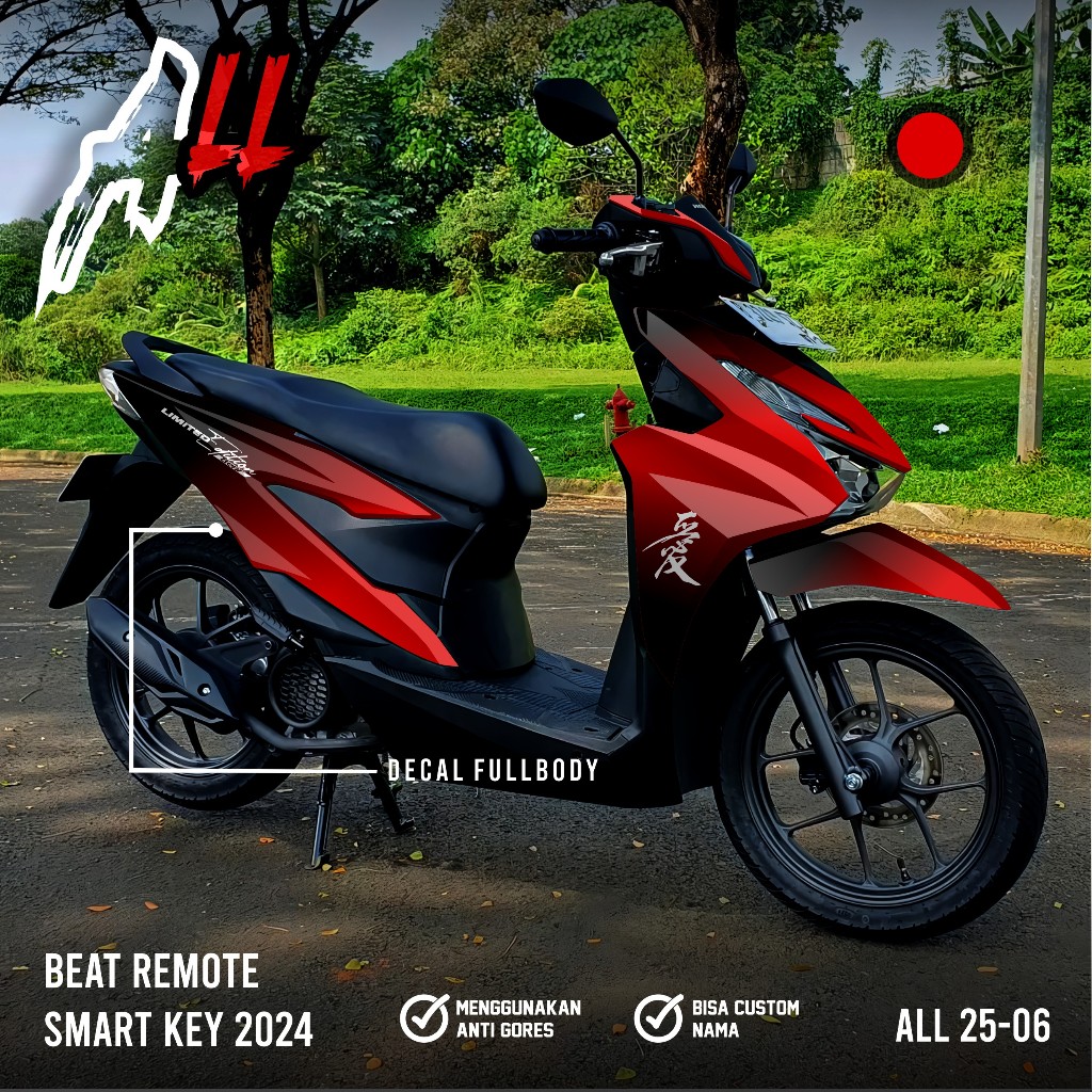Jual Stiker Terbaru Decal Full Body Beat REMOTE SMART KEY 2024-2025 New ...