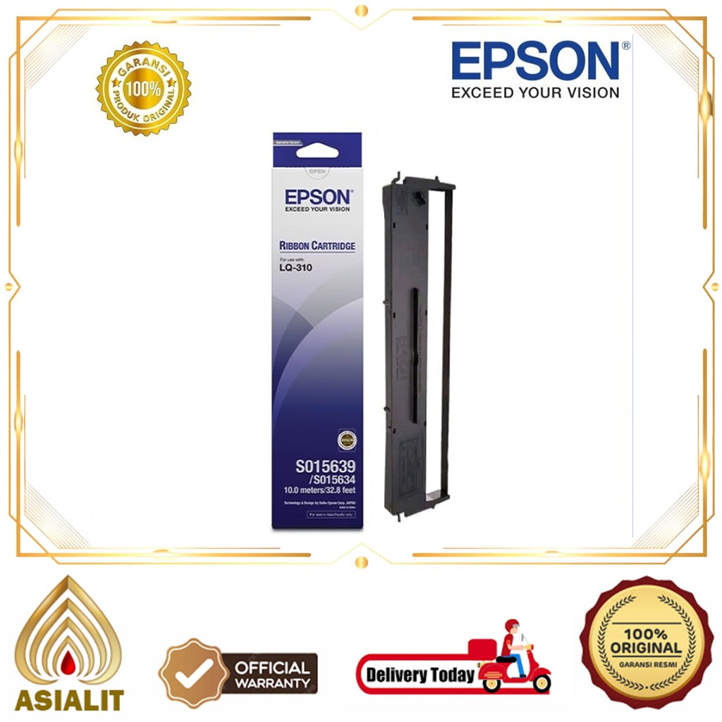Jual Pita Printer Epson LQ-310 Ribbon Cartridge Original Produk LQ310 ...