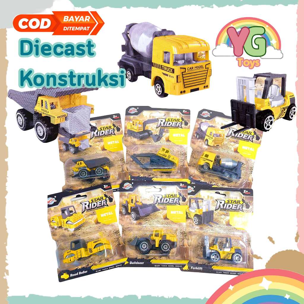 Jual YGtoys Mainan Diecast Mobil Konstruksi Truck Mobil Construction ...