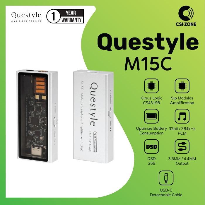 Jual Questyle M15c CS43198 Portable USB DAC / Amplifier | Shopee Indonesia