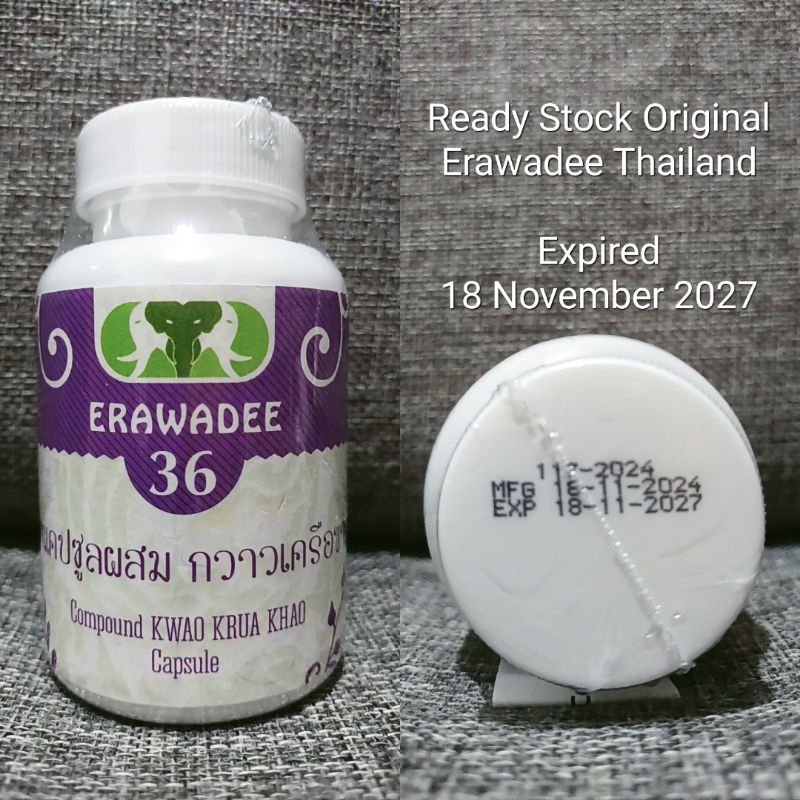 Jual Erawadee 36 Compound Kwao Krua Khao Original Erawadee Thailand ...