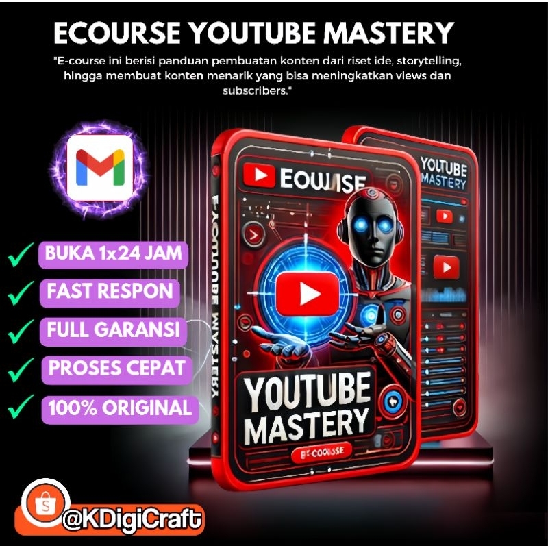 Jual Ecourse YouTube Alur Cerita Film – Panduan Membuat Konten Untuk Pemula! | Shopee Indonesia