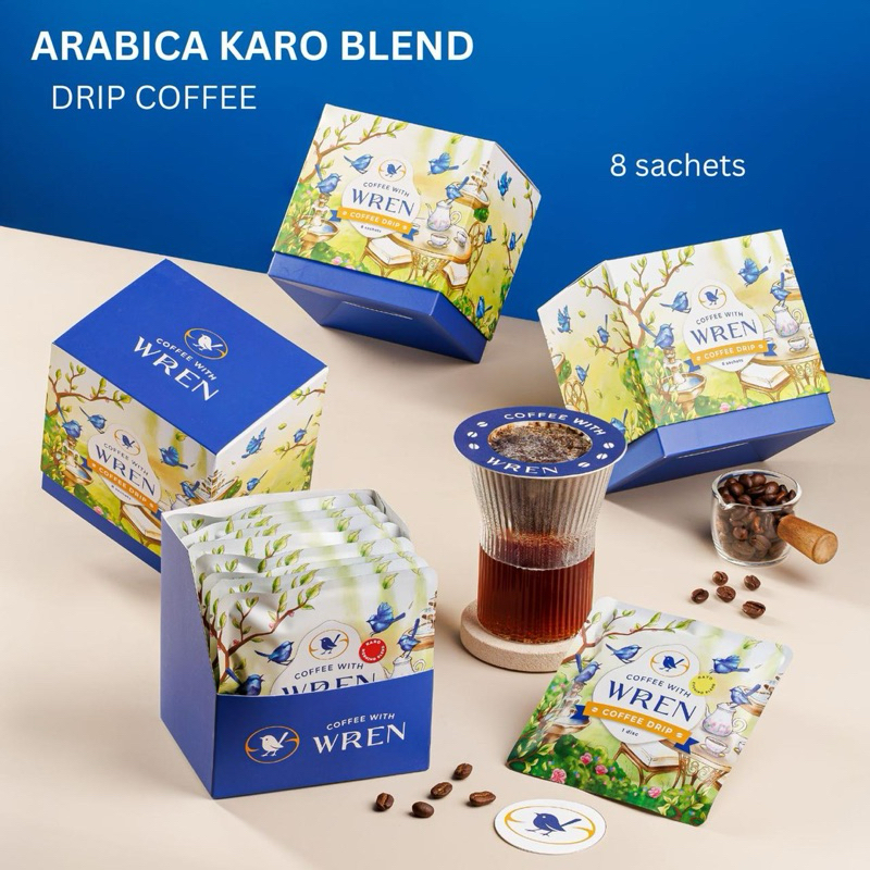 Jual Coffee With WREN Drip Box KARO Arabica ( 8 Sachet ) / Kopi Drip ...
