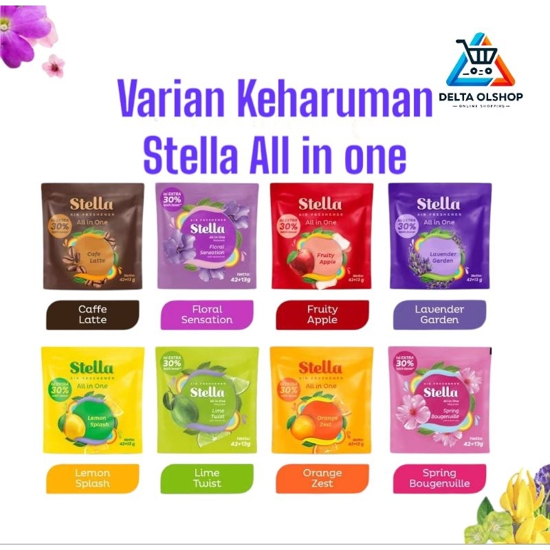 Jual Stella all in one 42+13 gr Air Freshener Pengharum ruangan mobil ...