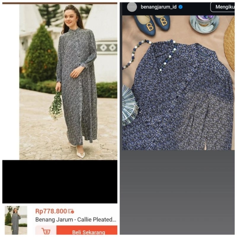 Jual preloved dress gamis benang jarum no buttonscarves nada puspita ...