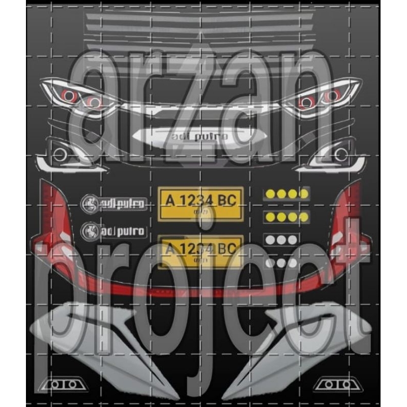 Jual stiker headlamp cutting bis Transjakarta merah | Shopee Indonesia