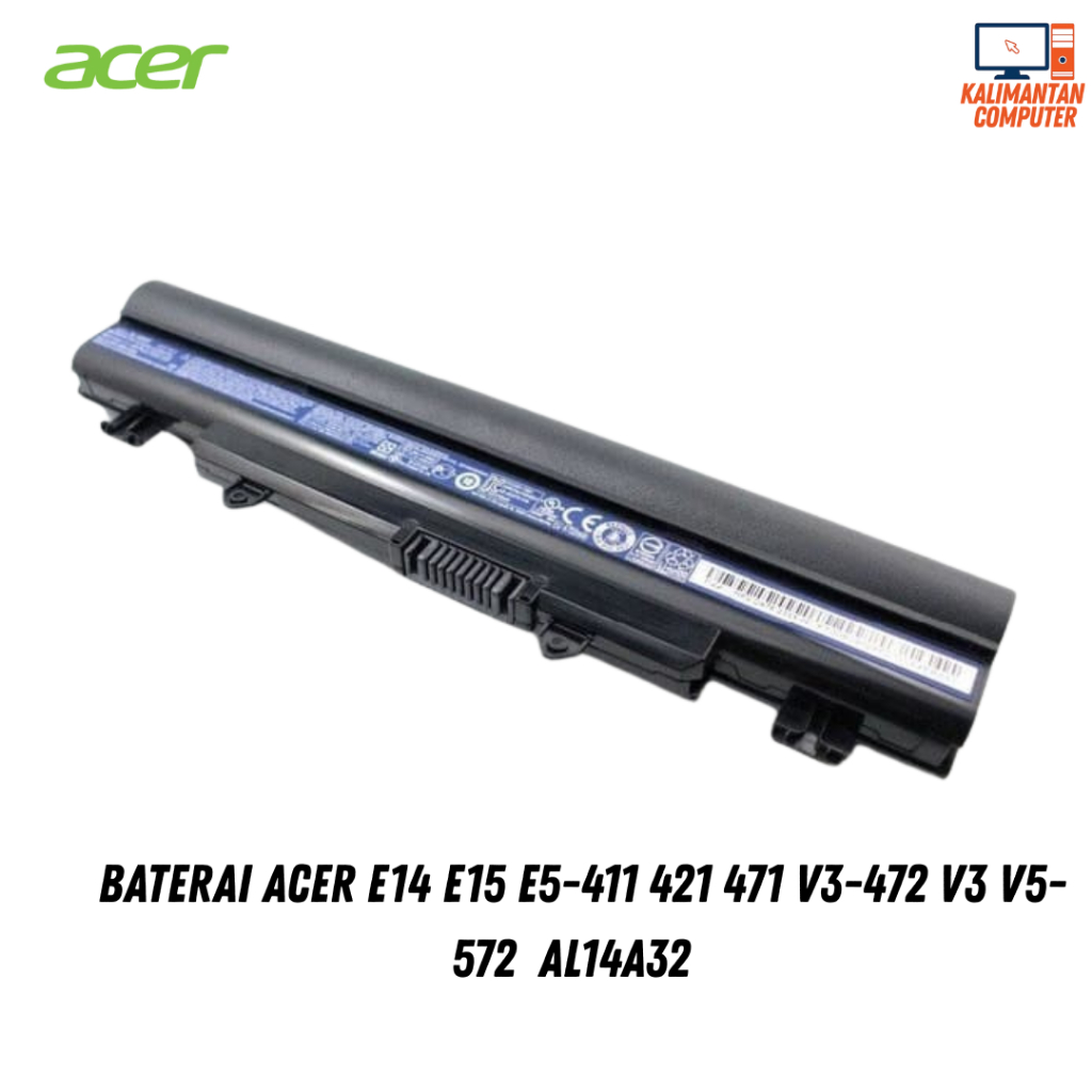 Jual BATERAI ACER E14 E15 E5-411 421 471 V3-472 V3 V5-572 AL14A32 ...