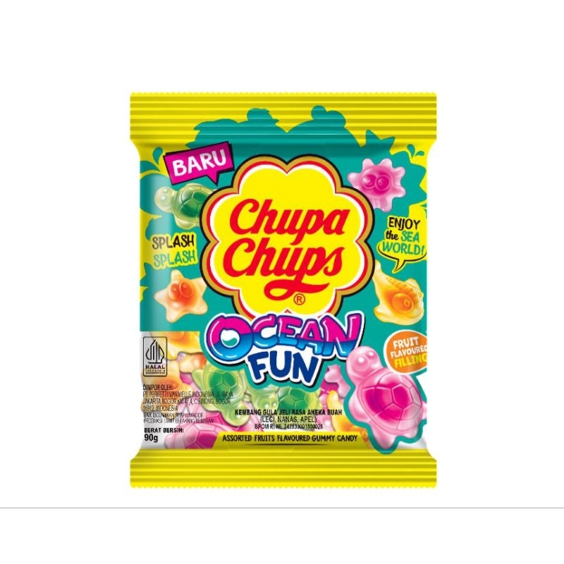 Jual Chupa Chups Ocean Fun 90g - Permen Jeli Rasa Aneka Buah | Shopee Indonesia