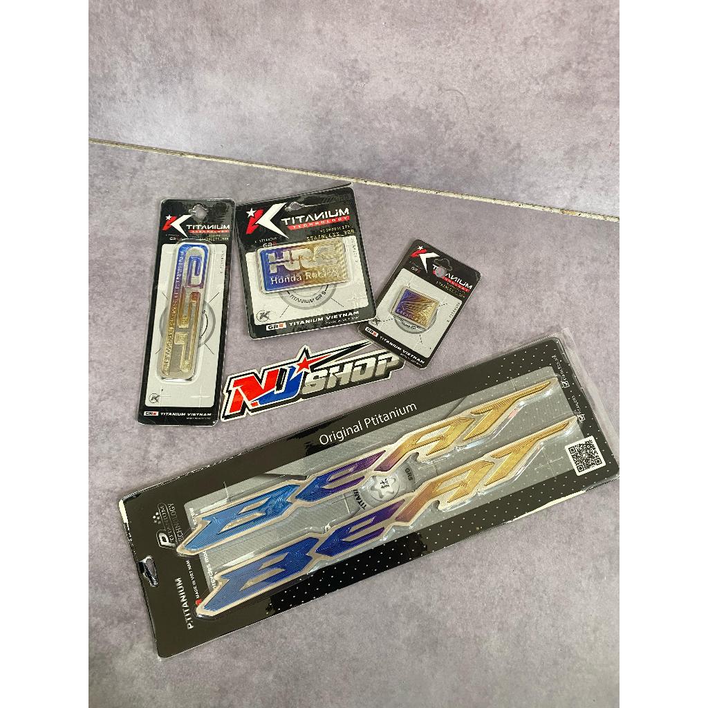 Jual Set emblem titanium Honda ( Beat, Vario 160, Scoopy, Click, Vario ...