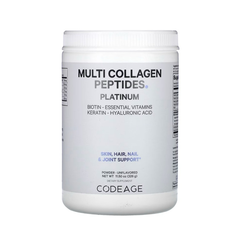 Jual Codeage Multi Collagen Peptides Powder Platinum Unflavored 326 g | Shopee Indonesia