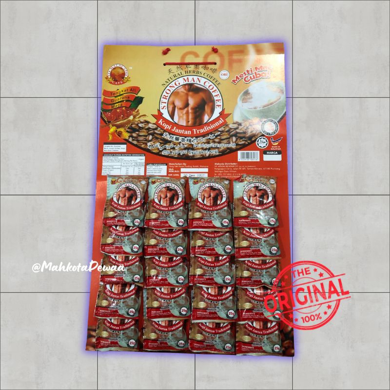 Jual Strongman Coffee Malaysia Original 20 Sachet | Shopee Indonesia