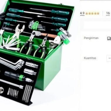 Jual Tool Kit Set TEKIRO 59 pcs MT0979 Mechanic Tools Box Mekanik Perkakas | Shopee Indonesia