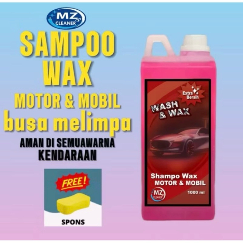 Jual sampo wax motor dan mobil busah melimpah bisa angkat kotoran di ...
