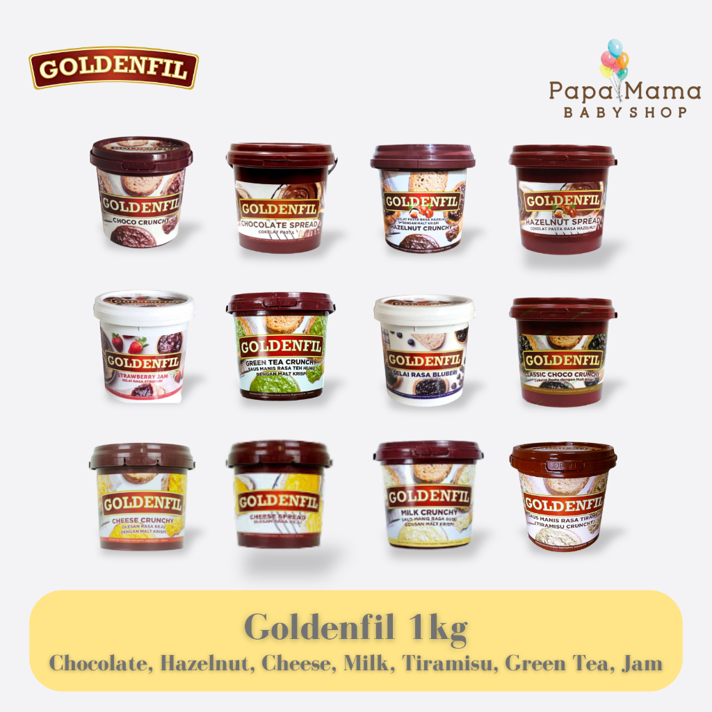 Jual Goldenfil 1kg - Selai Chocolate/Cheese/Tiramisu/Green Tea/Milk ...