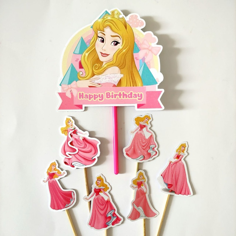 Jual TOPPER PRINCESS AURORA (LA-001) / CAKE TOPPER AURORA / TOPPER KUE ...