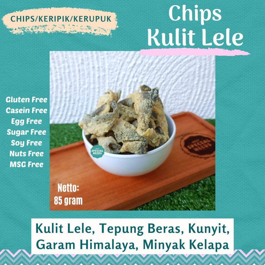 Jual Keripik Kulit Lele Garing Renyah Gluten Free Sugar Free Egg Free ...