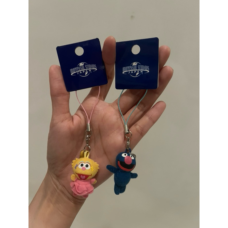 Jual Gantungan hp bag charm Sesame Street Abby Grover Universal Studio ...