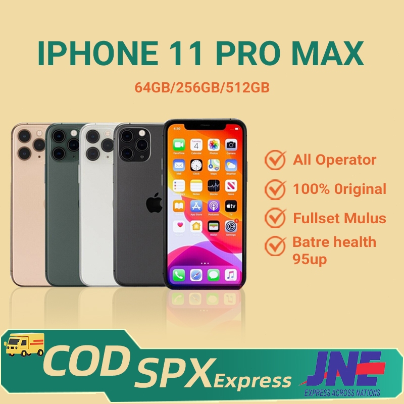 Jual BC iPhone 11 Pro/11 Pro Max 128GB 256GB Tangan kedua100%ORI LCD MULUS NORMAL FULSET Kondisi ...