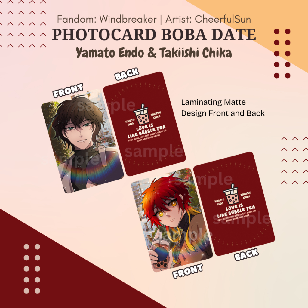 Jual Photocard Anime/Manga Windbreaker BOBA DATE Yamato Endo x Takiishi ...