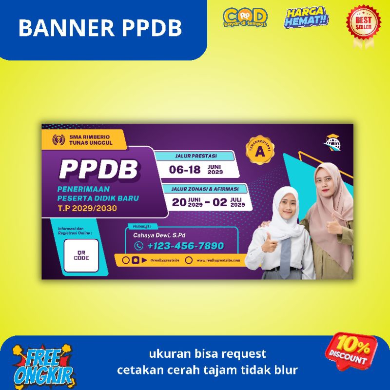 Jual Banner Spanduk PPDB | Harga Murah berkualitas | Cetakan tajam ...