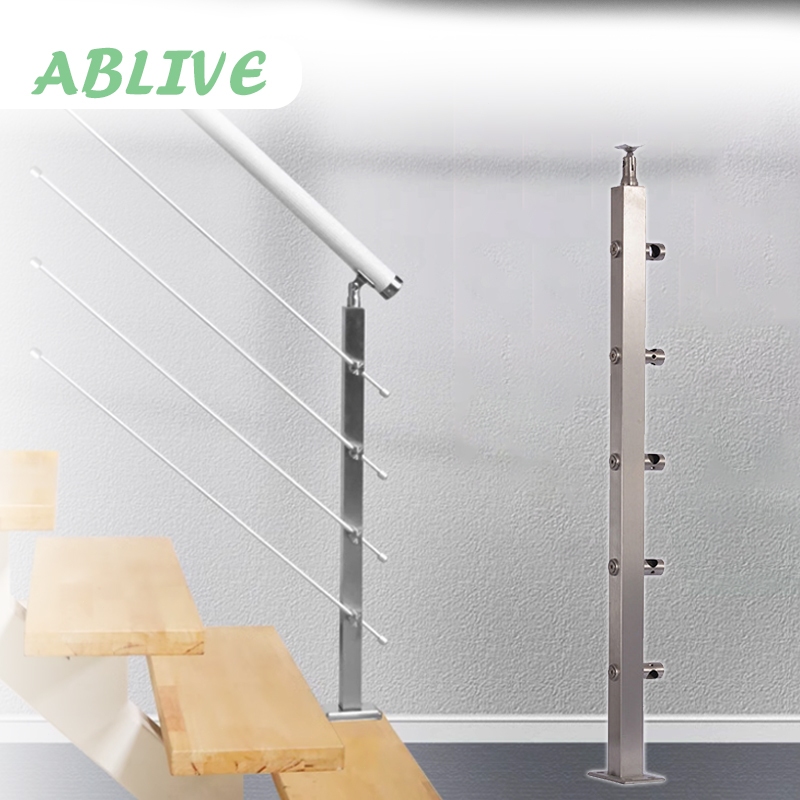 Jual 85cm Railing Tangga Stainless Model Kotak Hollow Railing Tangga ...