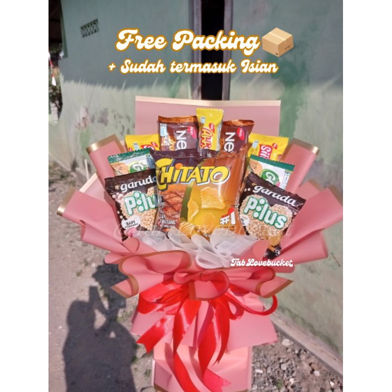 Jual BUCKET SNACK PINK / BUKET SNACK / BUCKET SNACK WISUDA SEMPRO ...