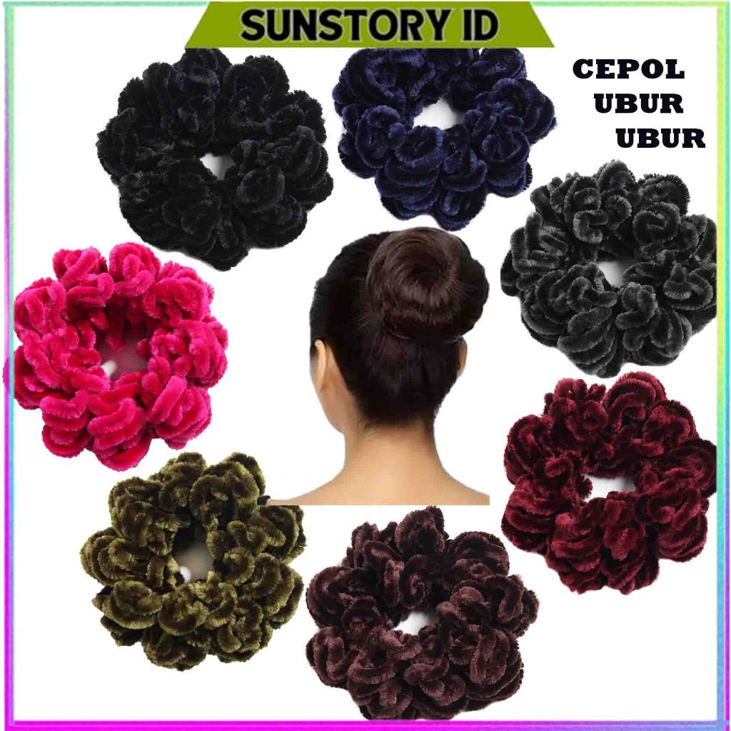 Jual IKAT RAMBUT UBUR UBUR CEPOL HIJAB BESAR / IKAT RAMBUT CEPOL DONAT ...