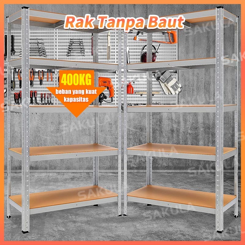 Jual Sakula Rak besi Rak besi siku lubang Rak susun serbaguna/Rak ...