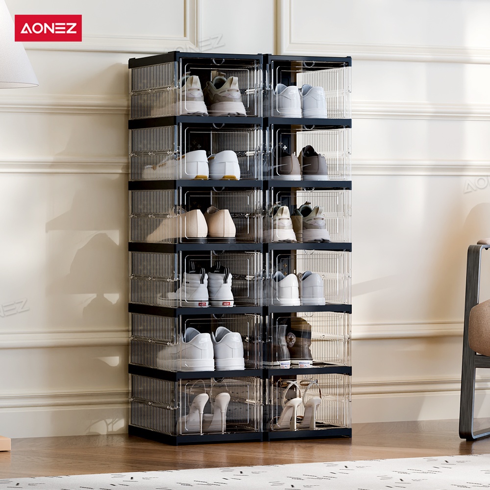 Jual AONEZ Rak Sepatu Lipat Anti Debu Lemari Multifungsi Serbaguna ...