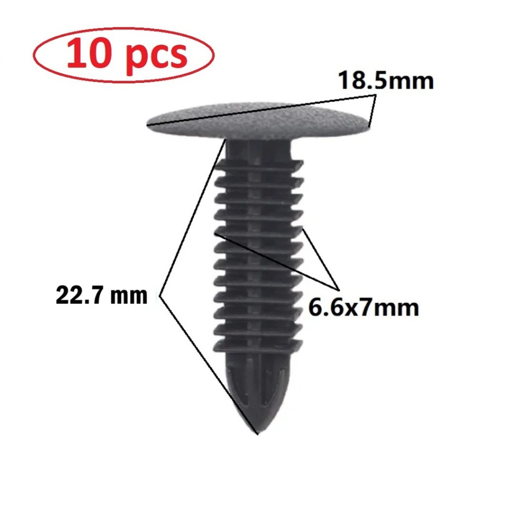 Jual 10 pcs Klip Rivet Paku Keling 7mm Interior Penutup Panel Pintu ...